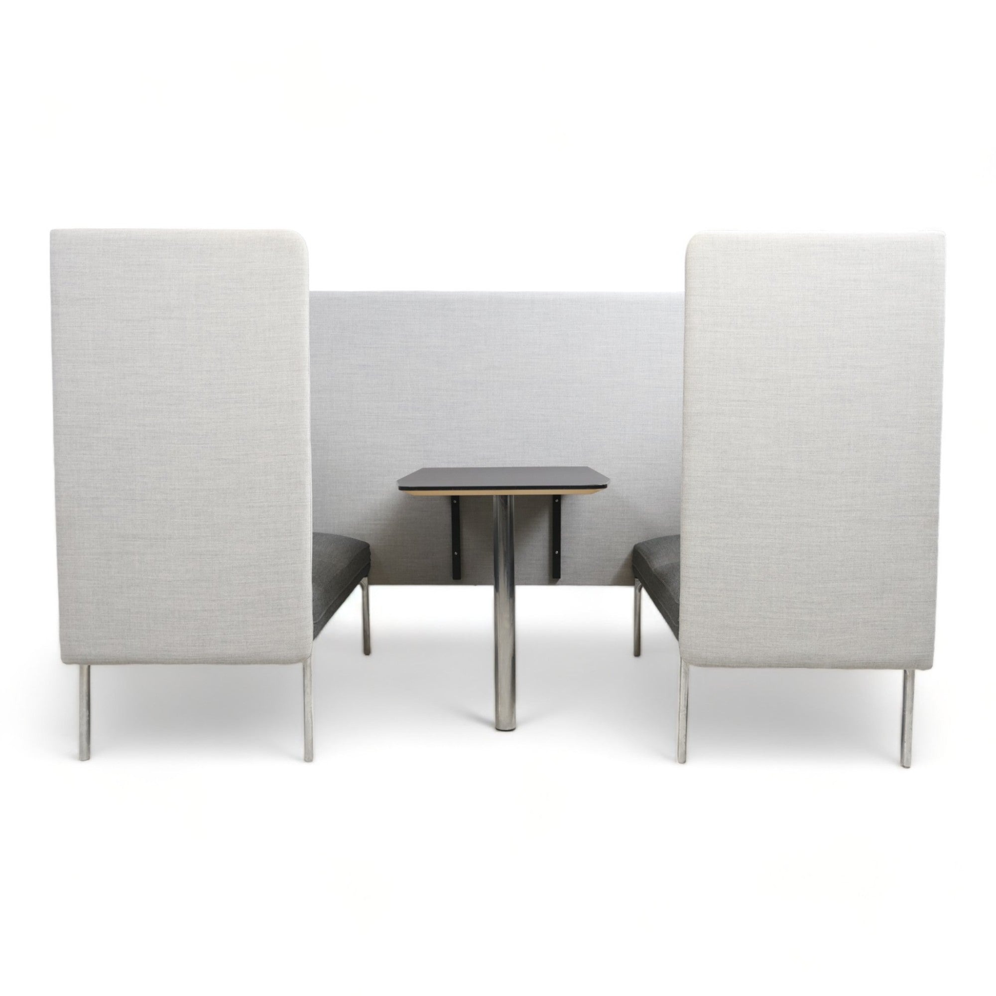 Nyrenset | Grå Fora Form Senso lounge-sofa med montert bord – Secundo